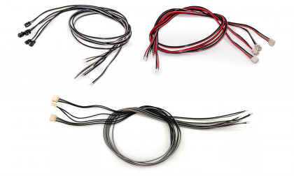 Mini CT Stecker mit Kabel in verschiedenen Farben.